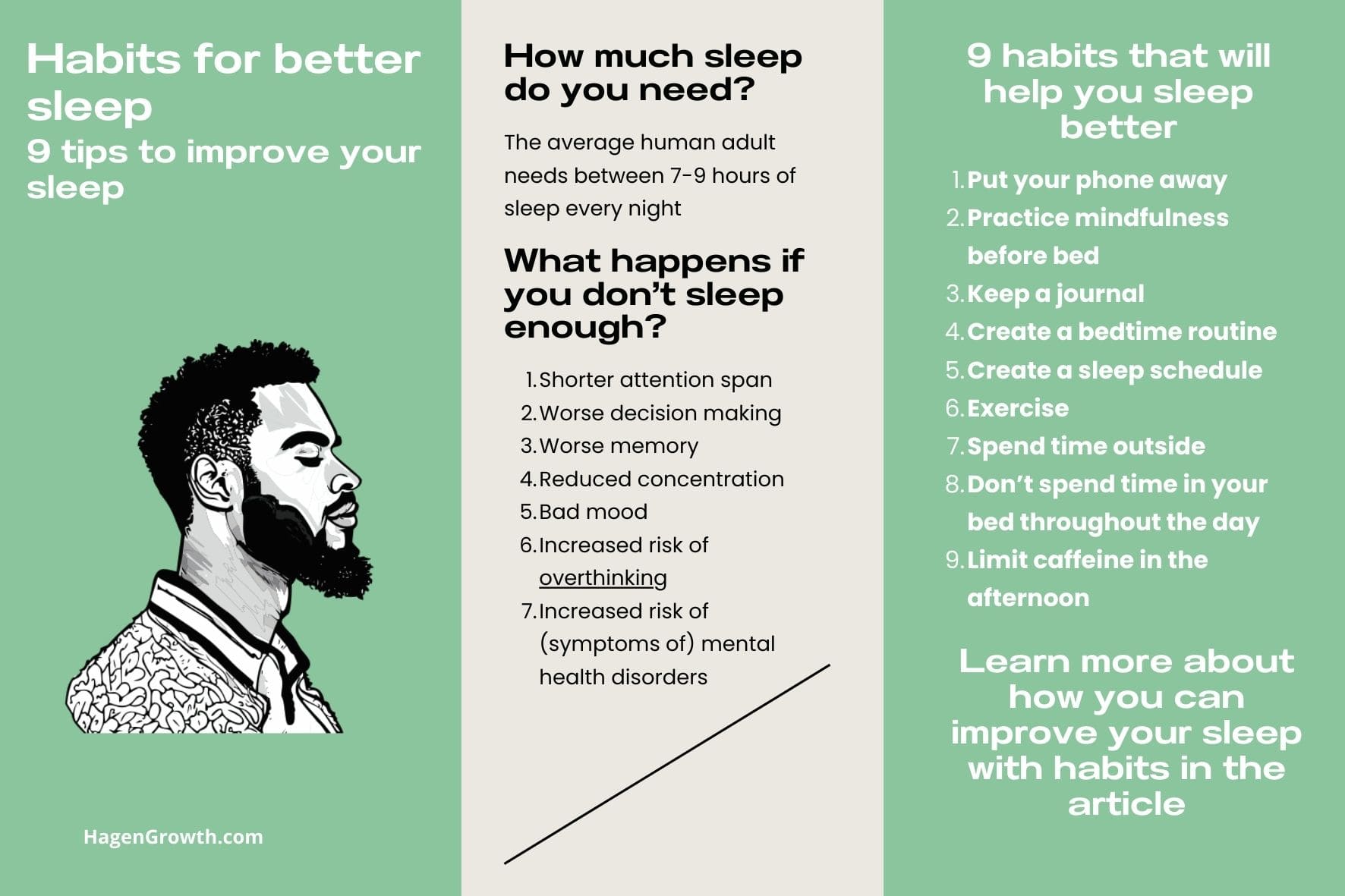 Habits for better sleep - 9 tips to improve your sleep
