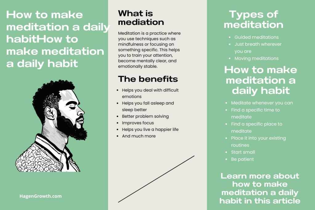 How to make meditation a daily habit - Hagen Growth